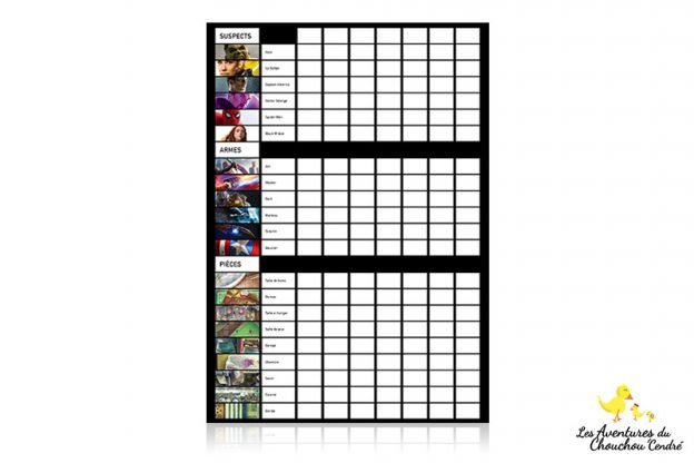 Cluedo Marvel / Clue Marvel (free printable) | Les Aventures du ...