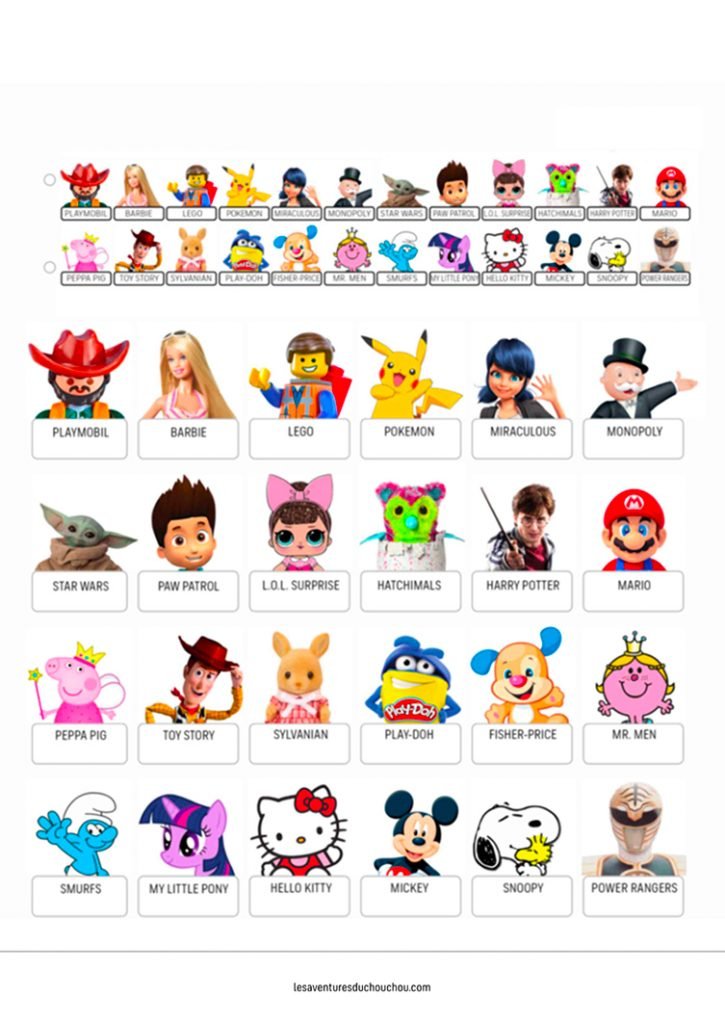 Qui est-ce ‘Jouets’ / Guess who ‘Toys’ + Extras | Les Aventures du ...